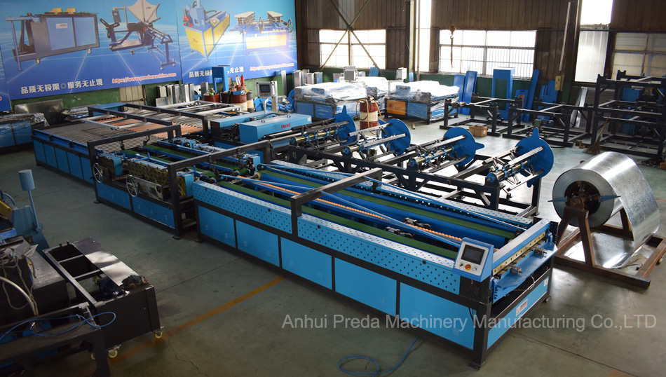 U shape auto duct line 5